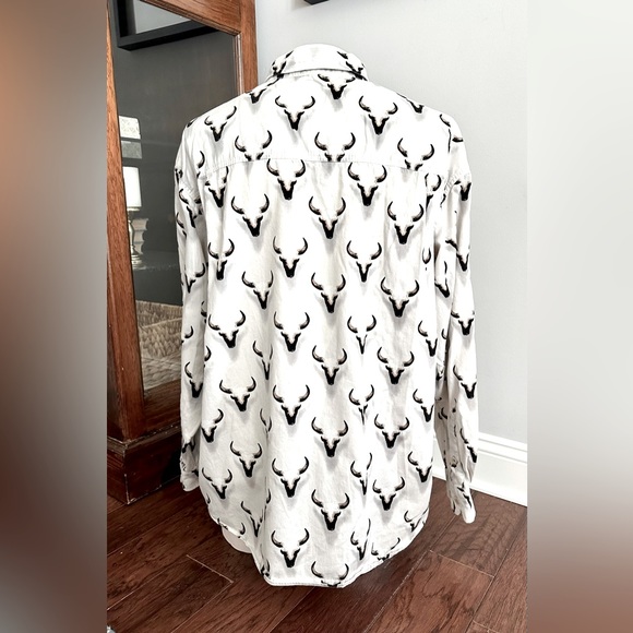 Vintage | Shirts | Vintage Barn Fly Longhornbull Western Button Down ...